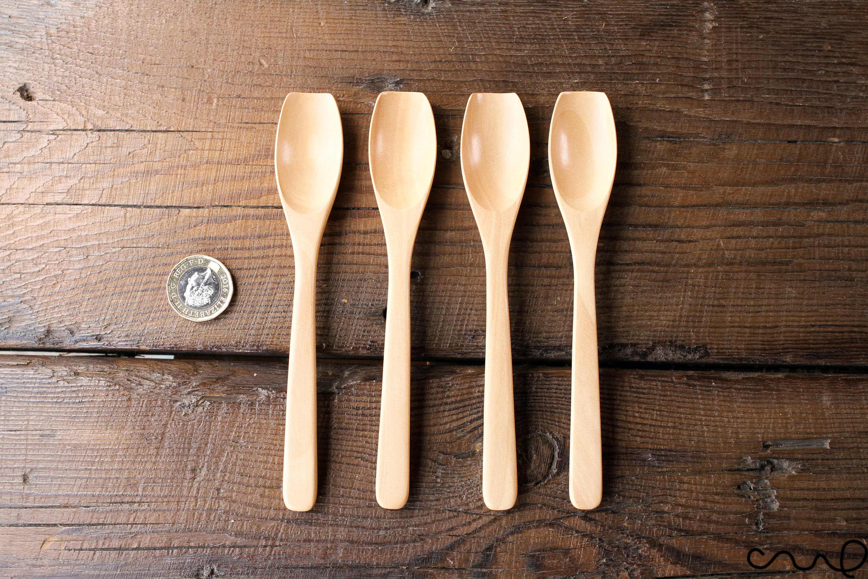 NEW 4 x Small Wooden Spoons 14.5cm Tea Yoghurt Spices Spoons | Etsy