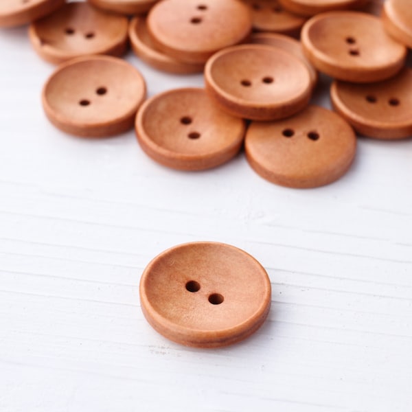 Round Wooden Buttons - Etsy