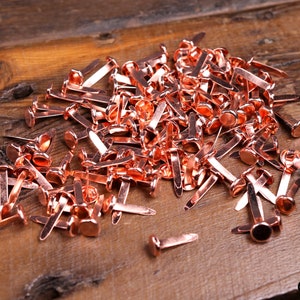 100 X Copper Paper Fasteners Split Pins 19mm / 8mm Head - Etsy