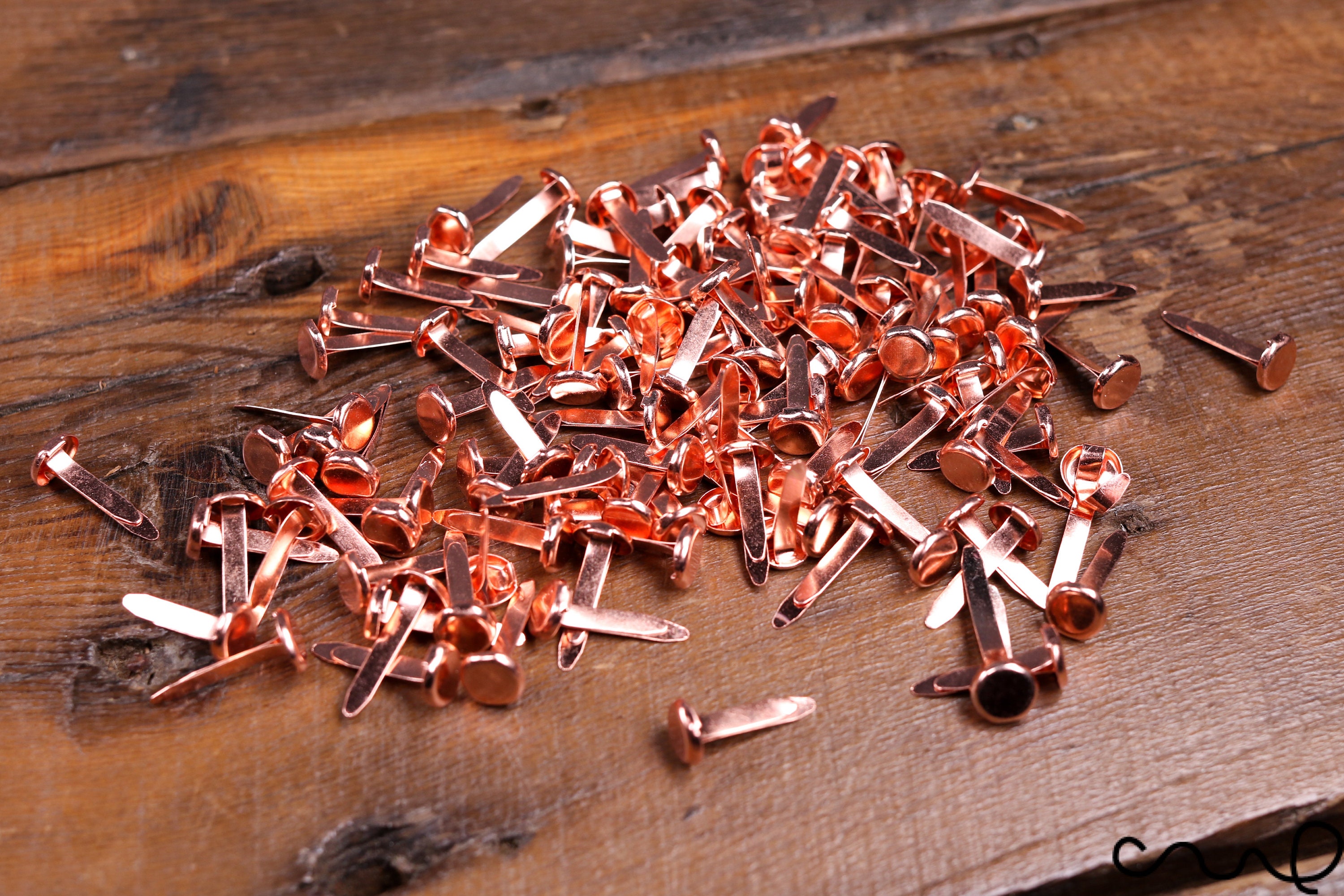 100 X Copper Paper Fasteners Split Pins 19mm / 8mm Head - Etsy Canada