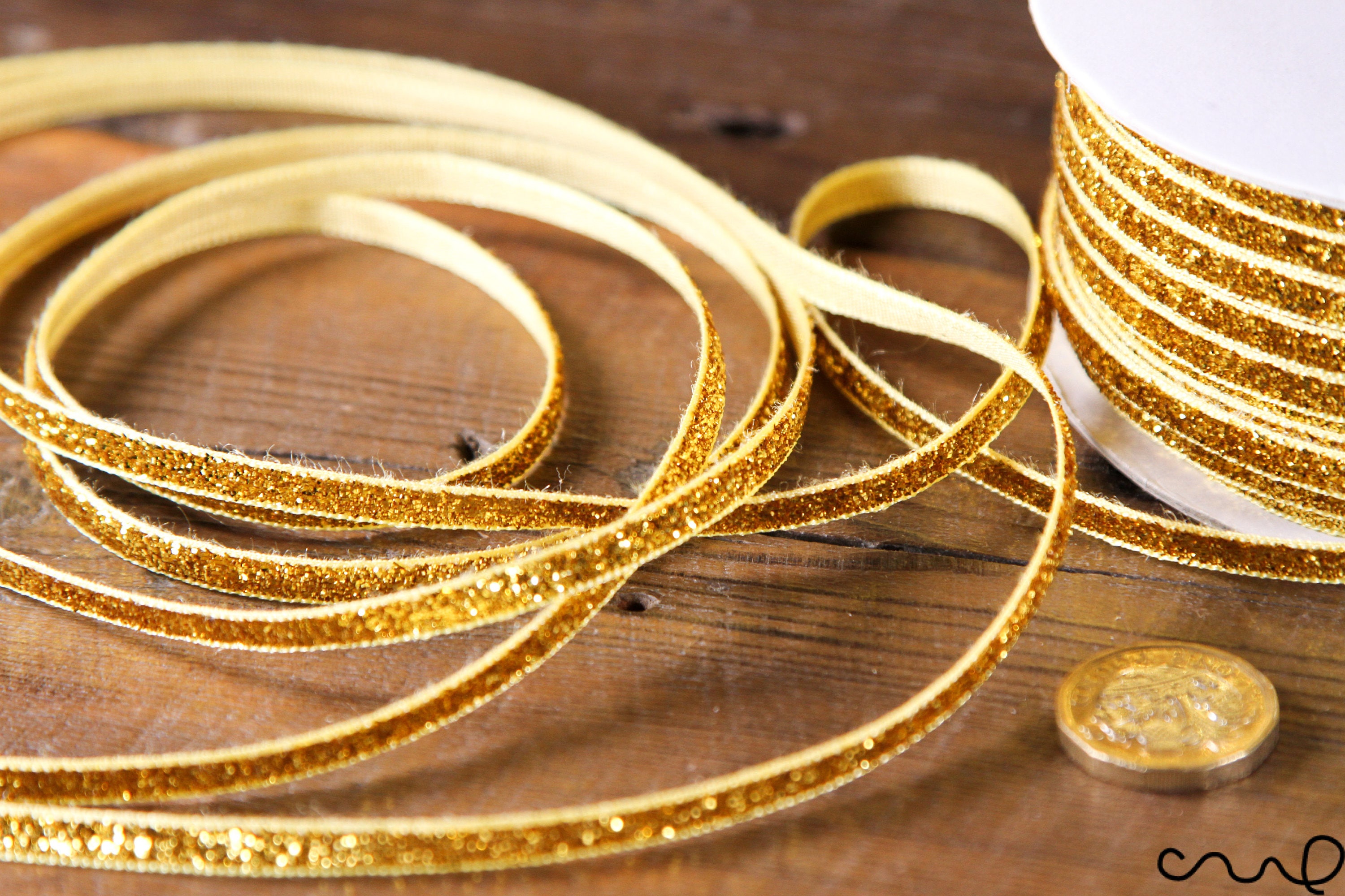 Gold Velvet Glitzy Glitter Ribbon 5mm Wide Sparkly Ribbon - Etsy