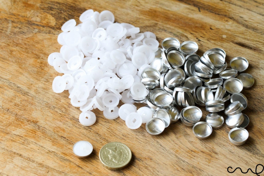 A Pack of 500 X 22L Button Blanks Sets Fabric Cover Button Non-astor ...