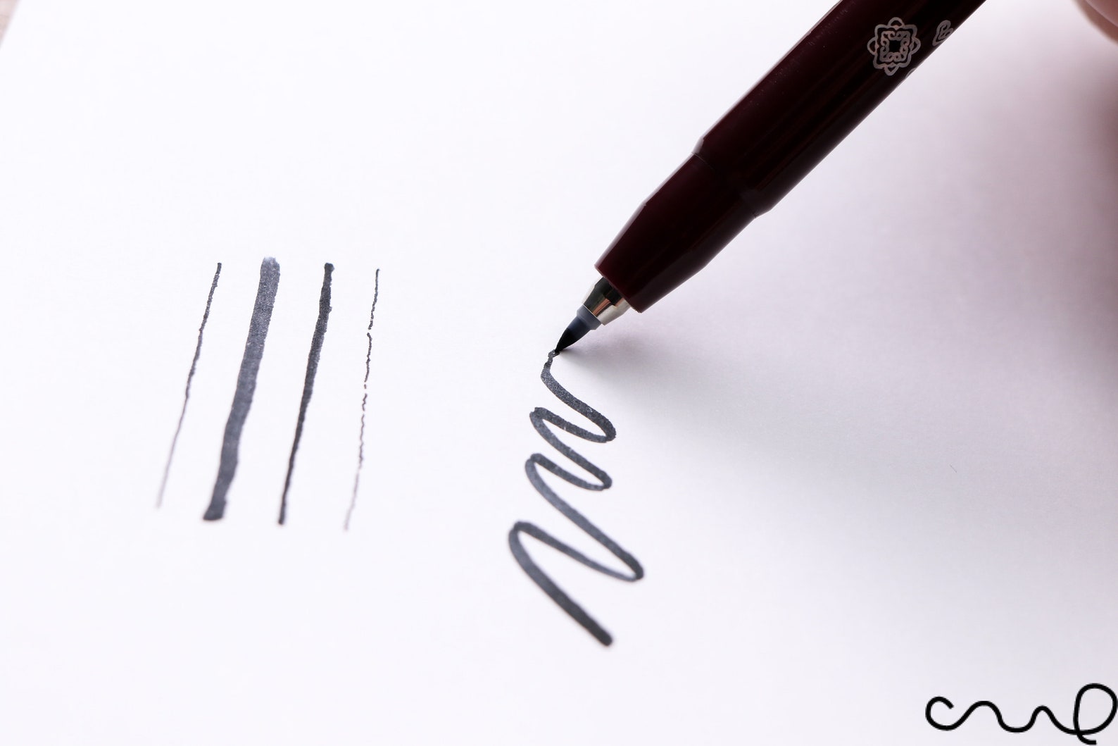 Monami Non-permanent Brush Pen Calligraphy Narrow Tip Refill | Etsy UK