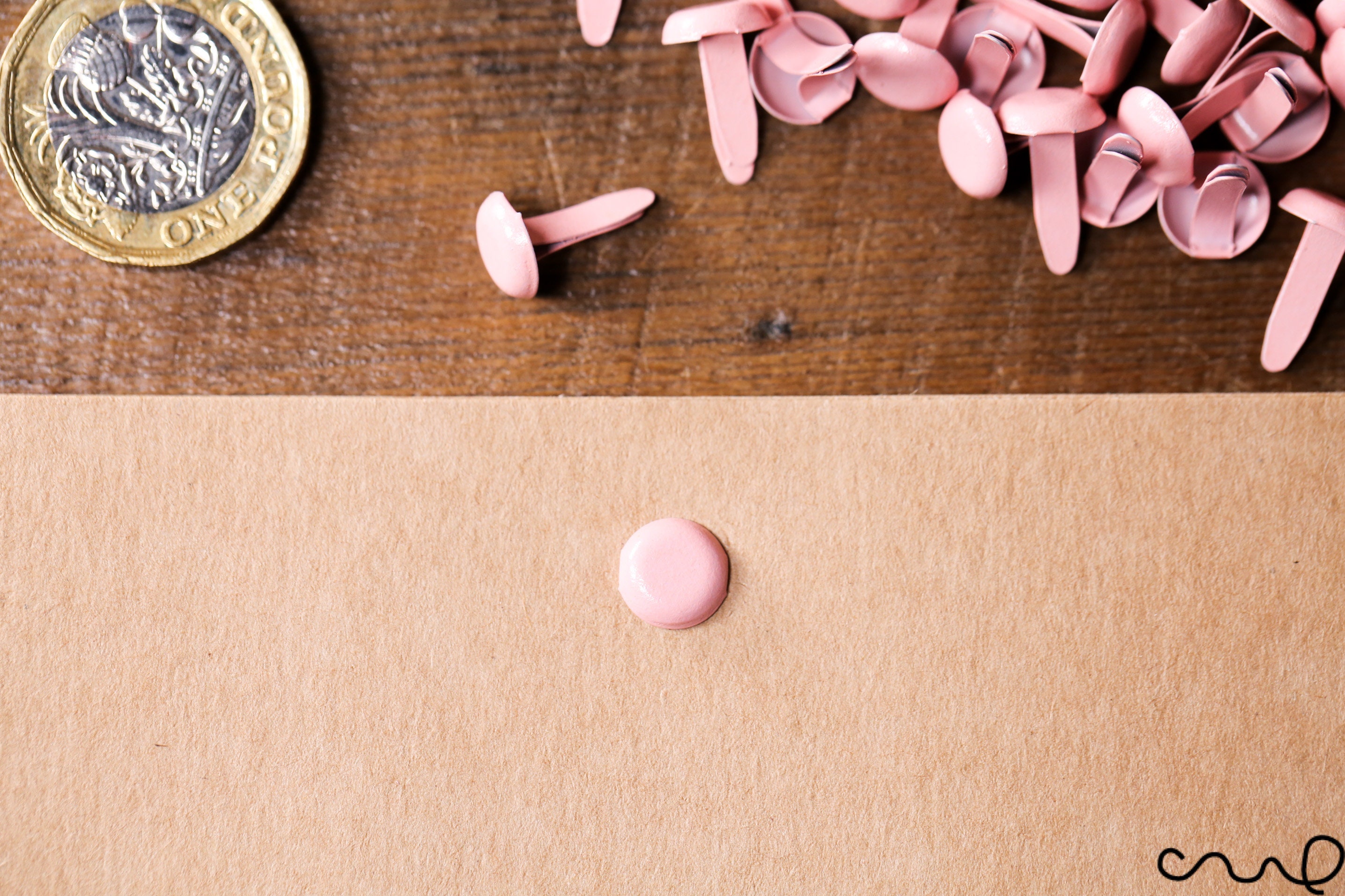 100 X Tender Pink Paper Fastener Split Pins Binding Office | Etsy