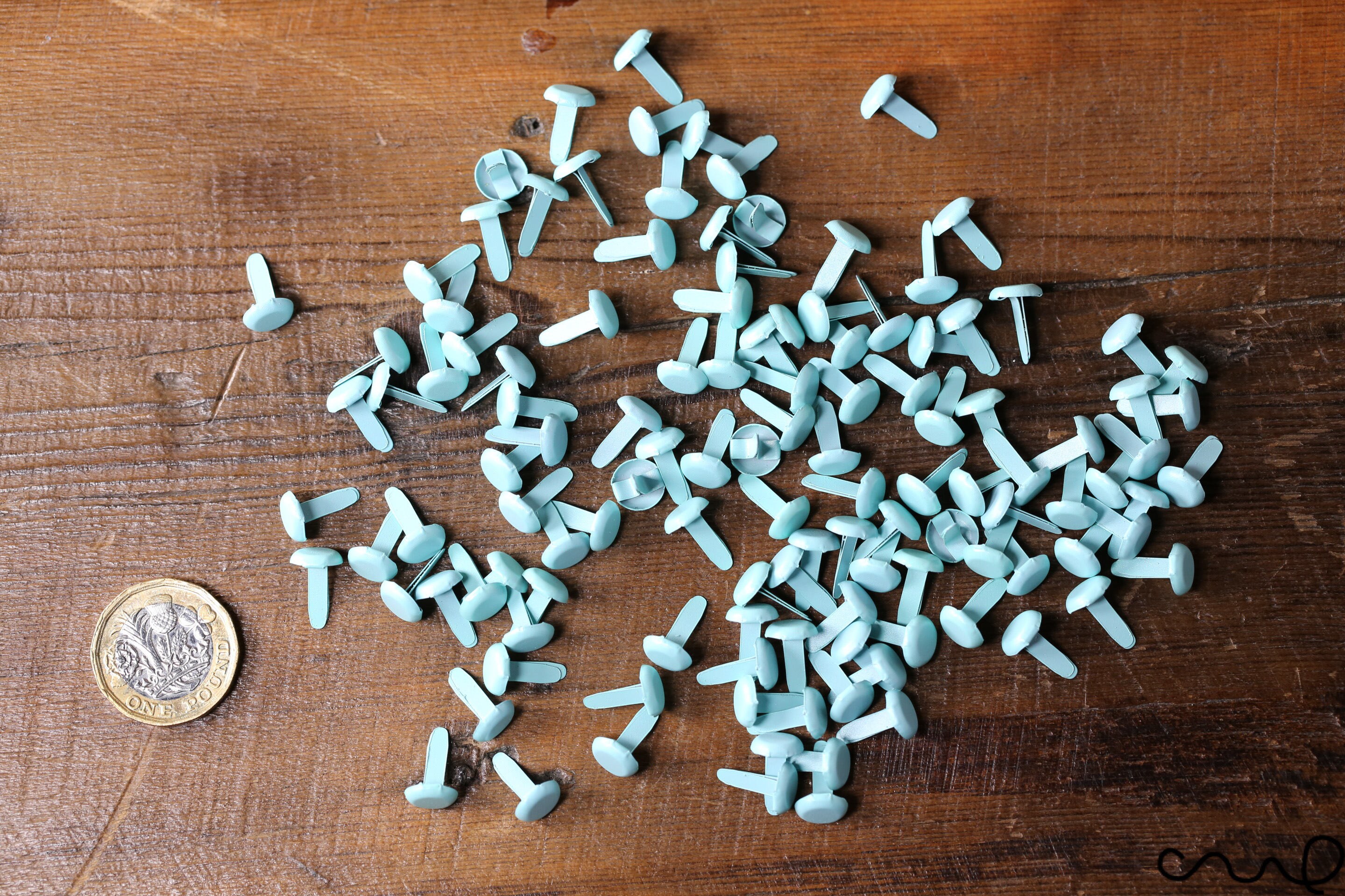 100 X Light Blue Paper Fastener Split Pins Binding Office - Etsy Canada