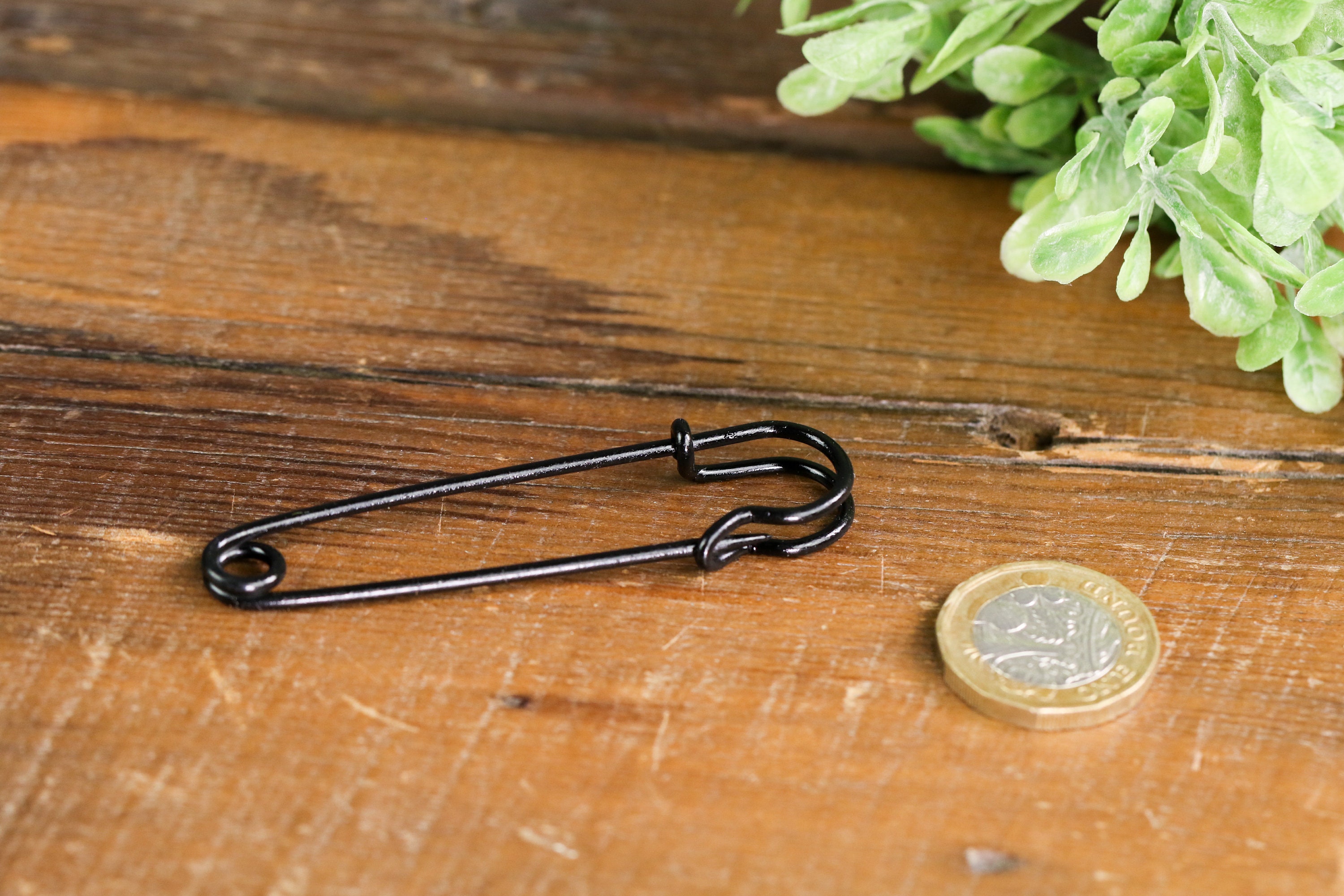 5 X Black Large Metal Kilt Pin Scarf Brooch Safety Knitting - Etsy UK