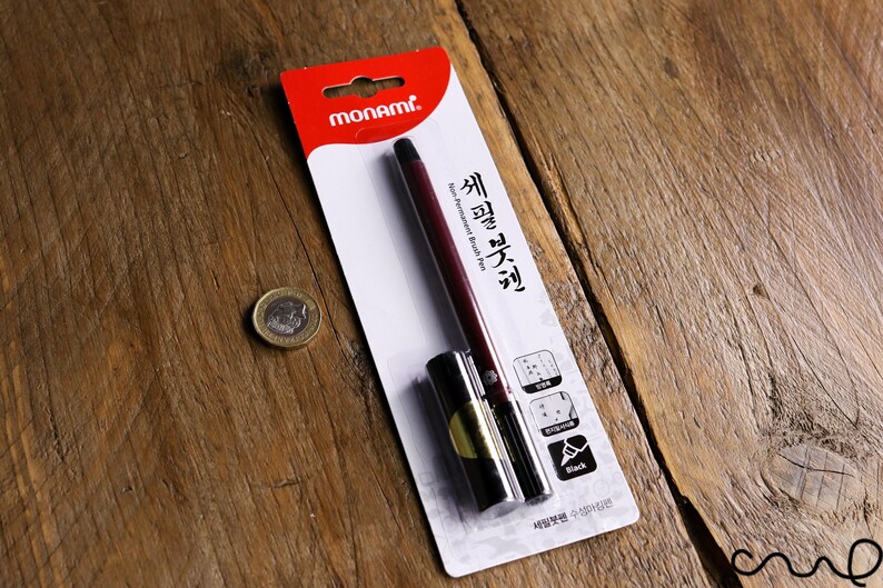 Monami Non-permanent Brush Pen Calligraphy Narrow Tip Refill | Etsy UK