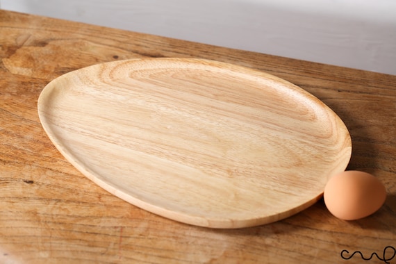 Handcrafted Handamde Wooden Triangle Tray Egg Shaped Plate - Etsy