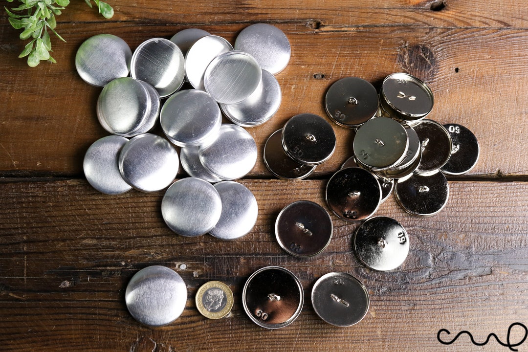 30 X 38mm Heavy Duty Fabric Cover Button Blanks – Upholstery Sewing ...