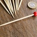 20 X Red Ball Head Wooden Cocktail Sticks Party Food Decor Toothpicks ...