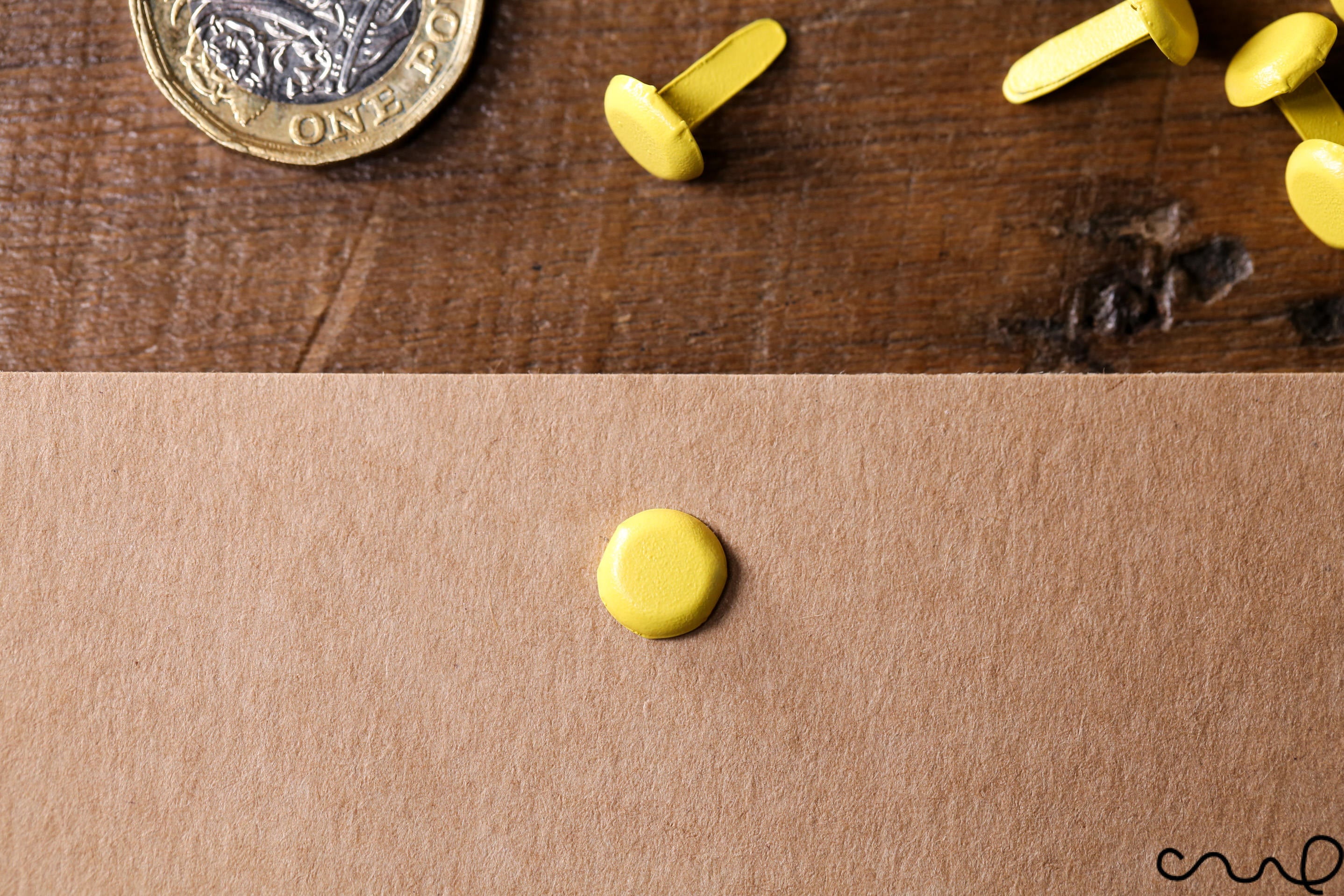 100 X Yellow Paper Fastener Split Pins Binding Office Craft - Etsy