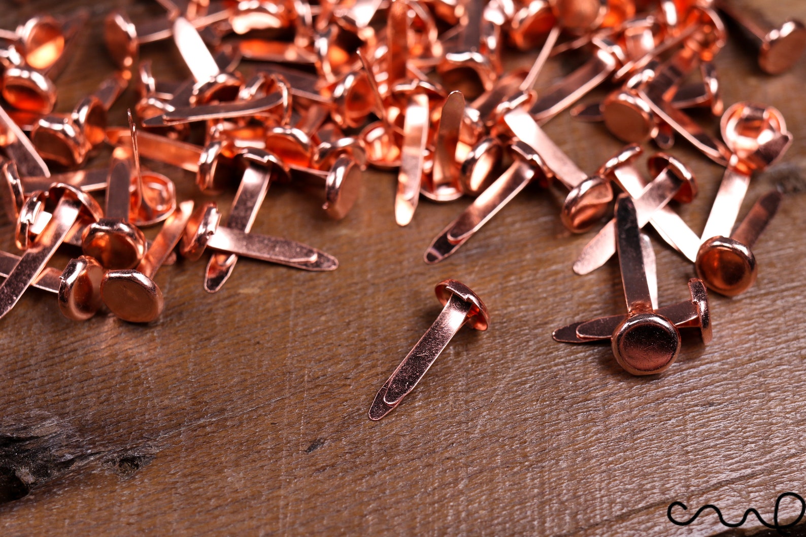 100 X Copper Paper Fasteners Split Pins 19mm / 8mm Head - Etsy Canada