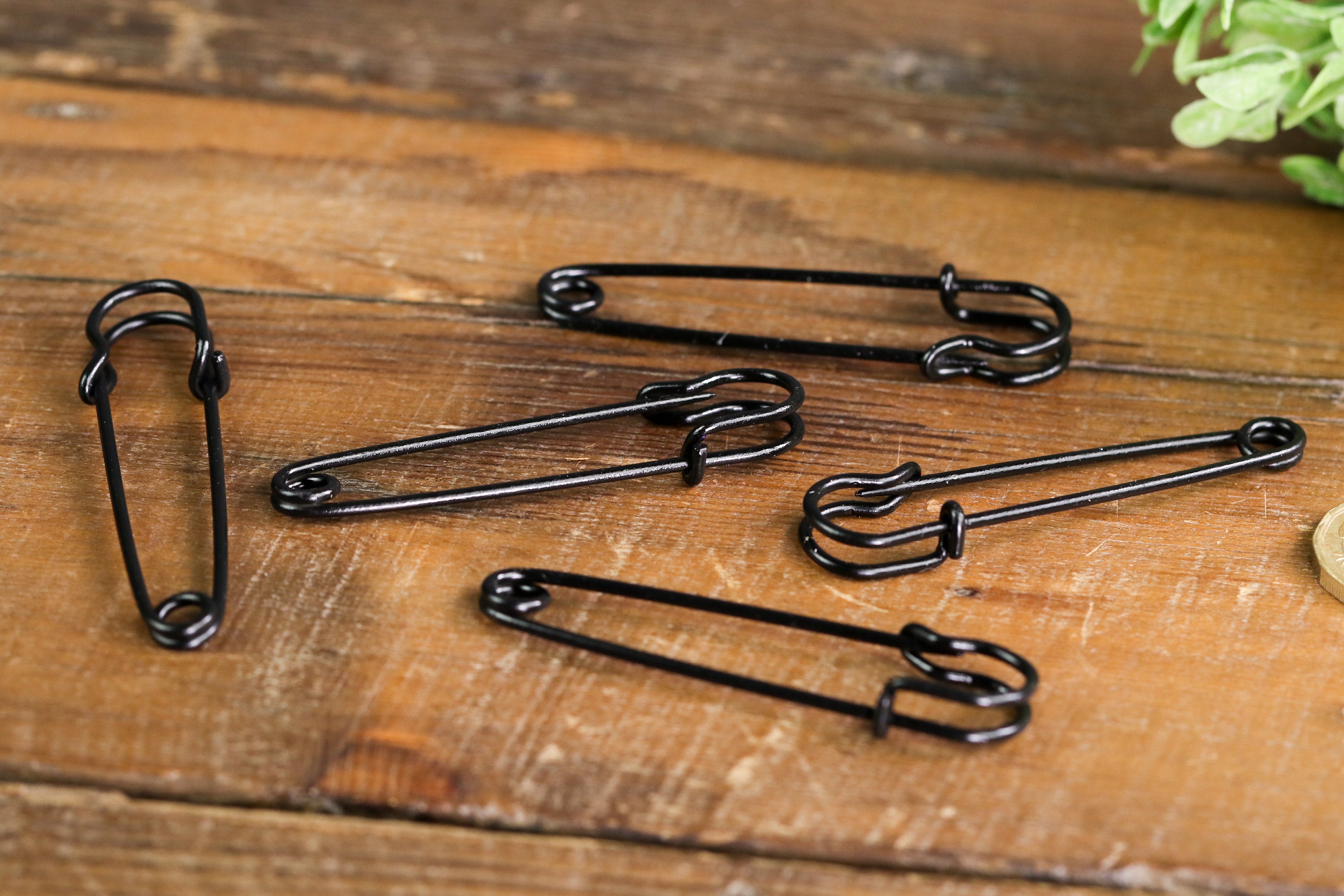 5 X Black Large Metal Kilt Pin Scarf Brooch Safety Knitting - Etsy UK