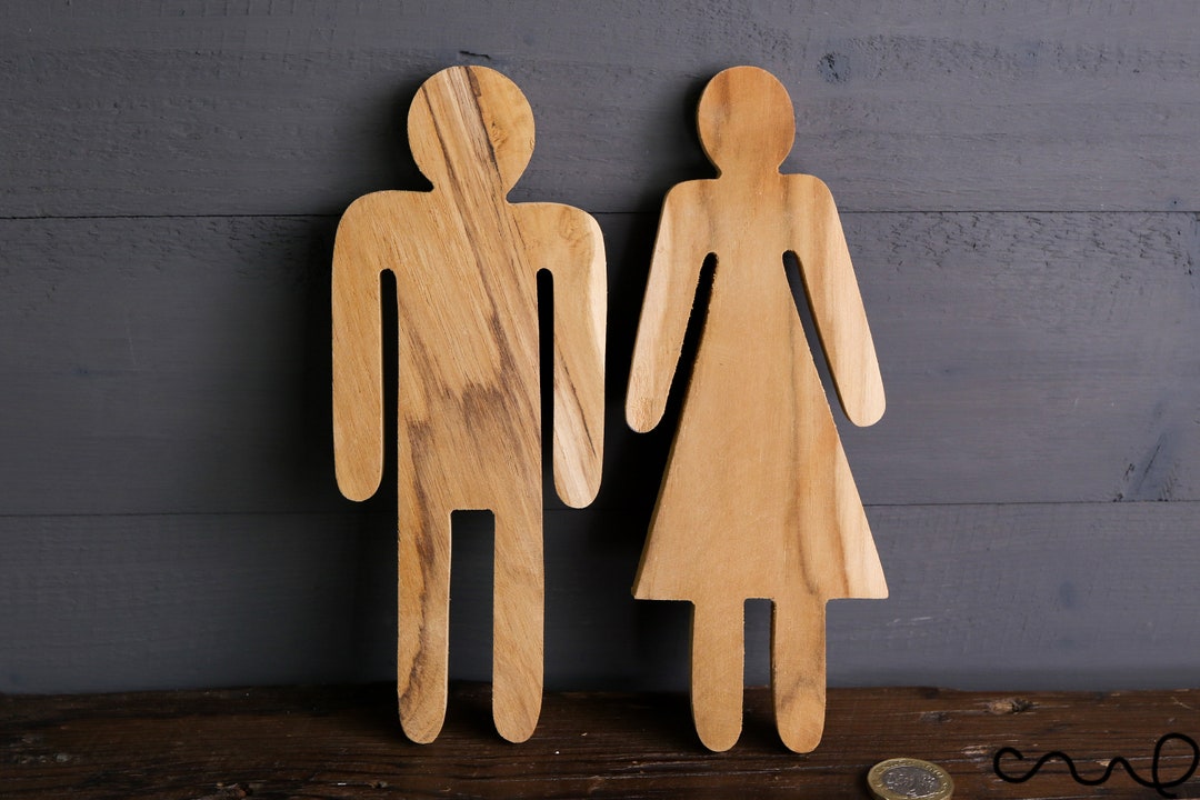 Wooden Human Figure Man and Woman Handmade Craft Material Embellishment ...