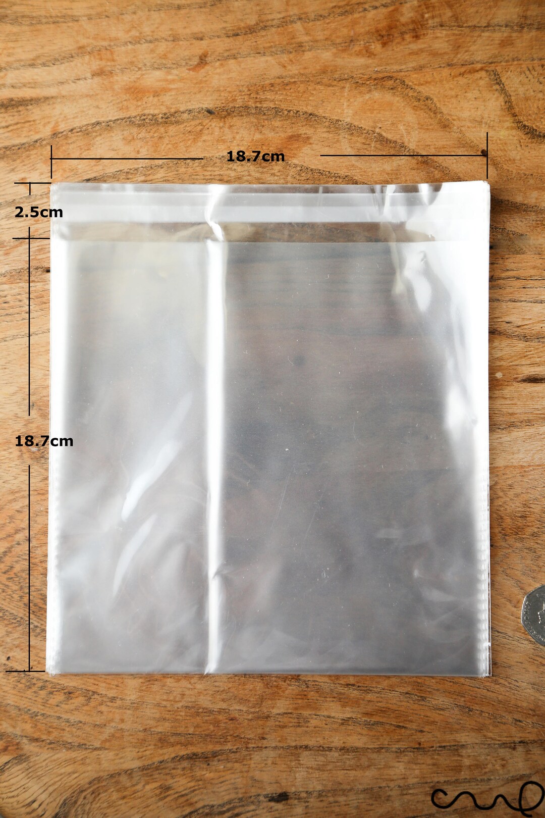 10/50 Clear Cellophane OPP Plastic Bag Self Adhesive Display Peel ...