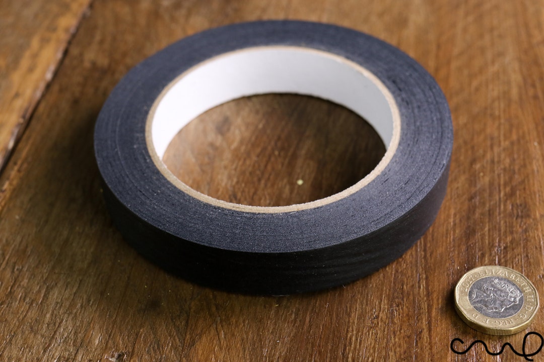 50M X 18mm Black Masking Tape Gift Wrapping Paper Washi Adhesive Decor ...