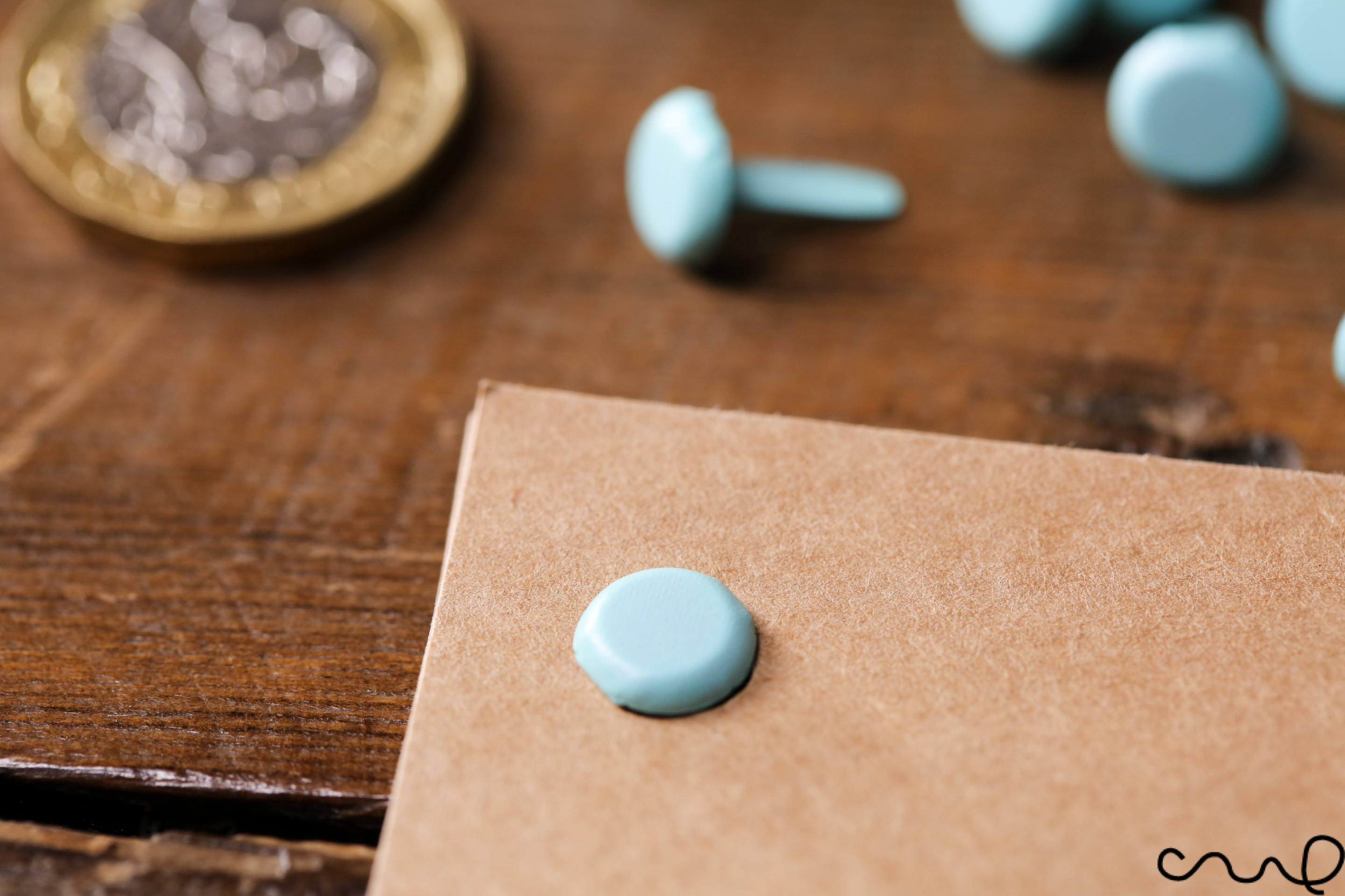 100 X Light Blue Paper Fastener Split Pins Binding Office - Etsy Canada