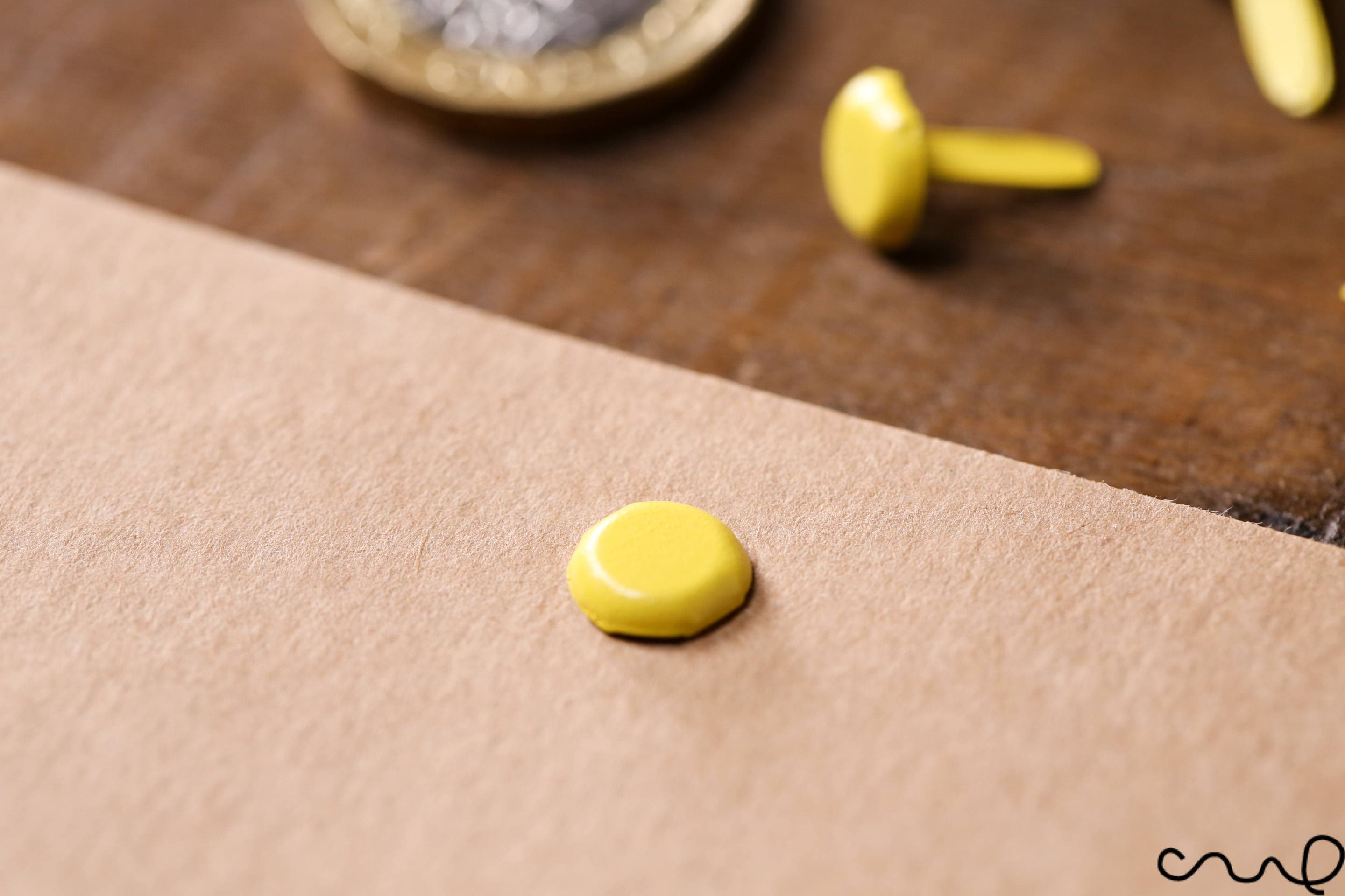 100 X Yellow Paper Fastener Split Pins Binding Office Craft - Etsy