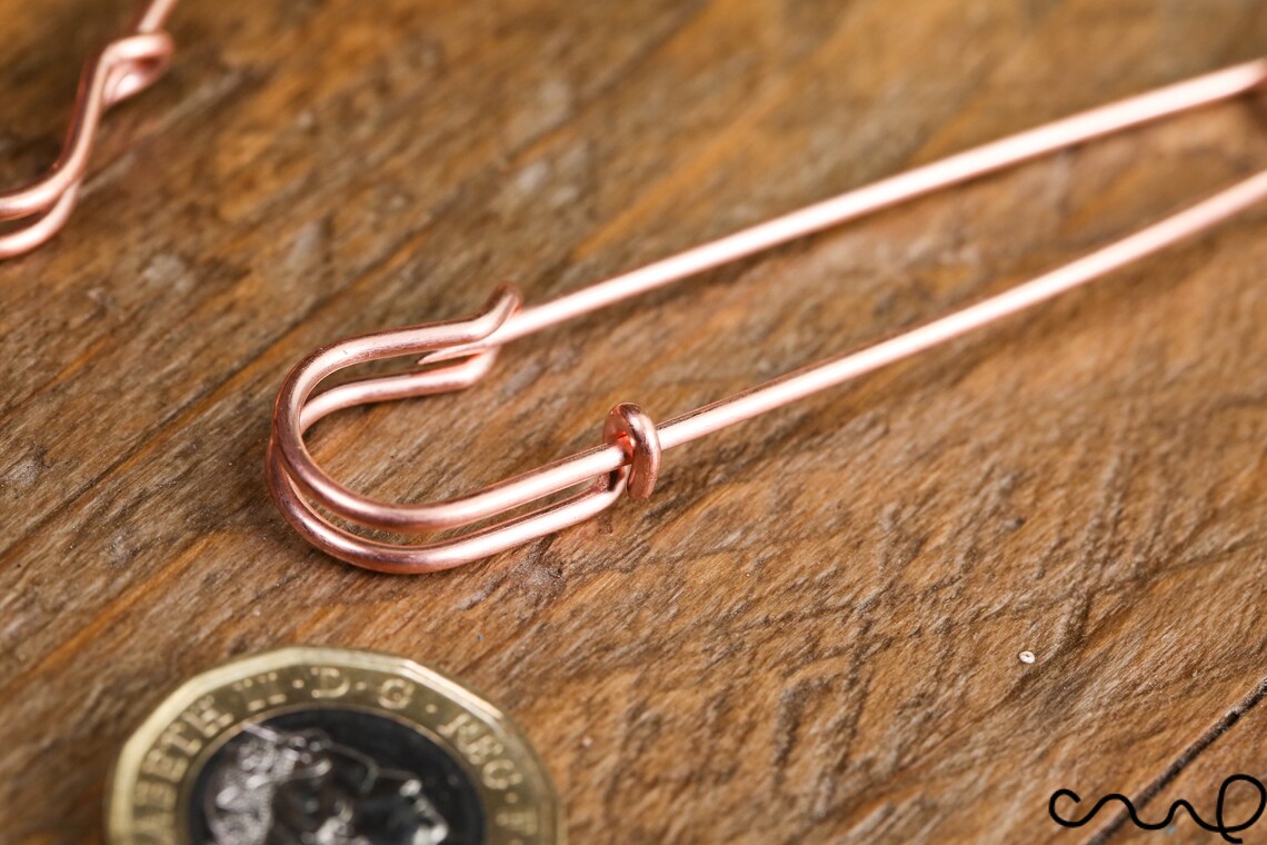5 X Large Rose Gold Metal Kilt Pin Scarf Brooch Safety - Etsy UK