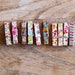 NEW Set of 10 Small 3.5cm Long Floral Wooden Cloth Pegs - Etsy UK