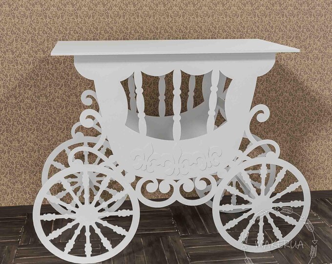 Carriage Table Candy Cart Wedding Cake Stand Sweet Product Display ...