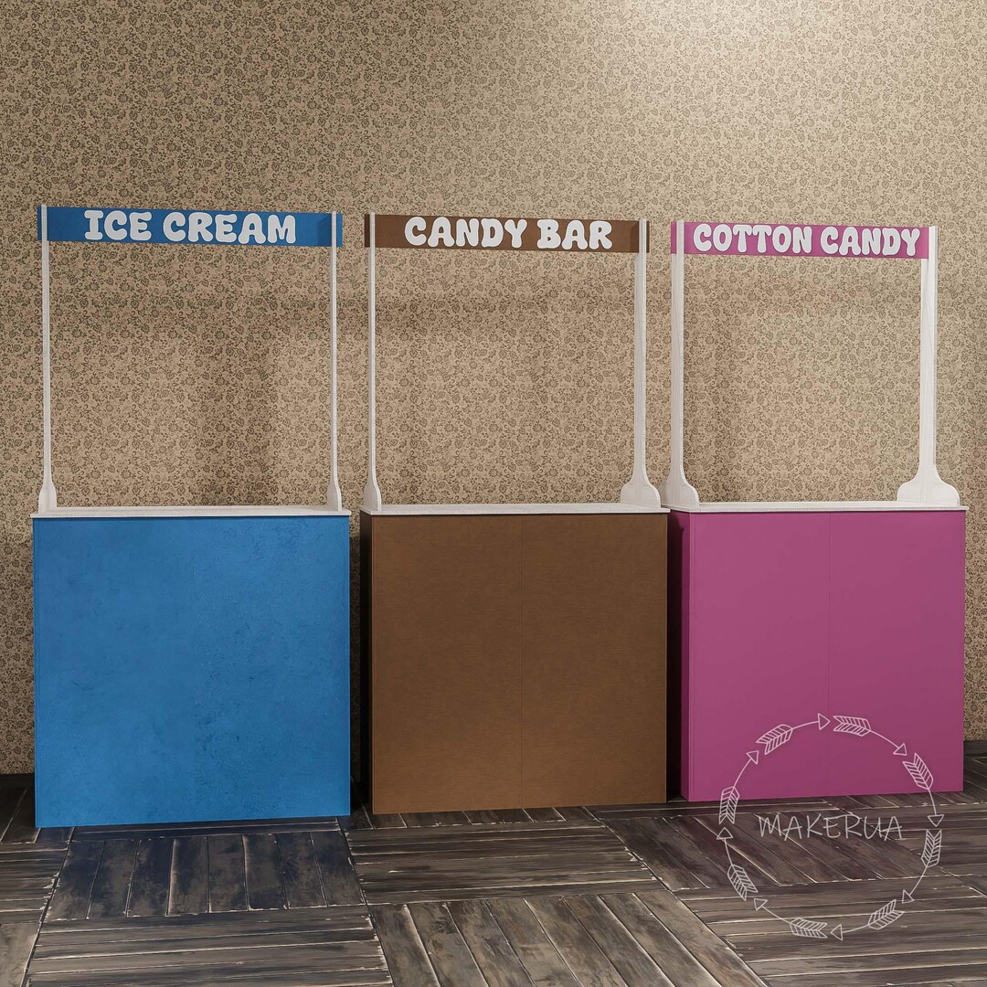 Custom Buffet Table Wooden Candy Cart Farmers Market Sweet Stand ...