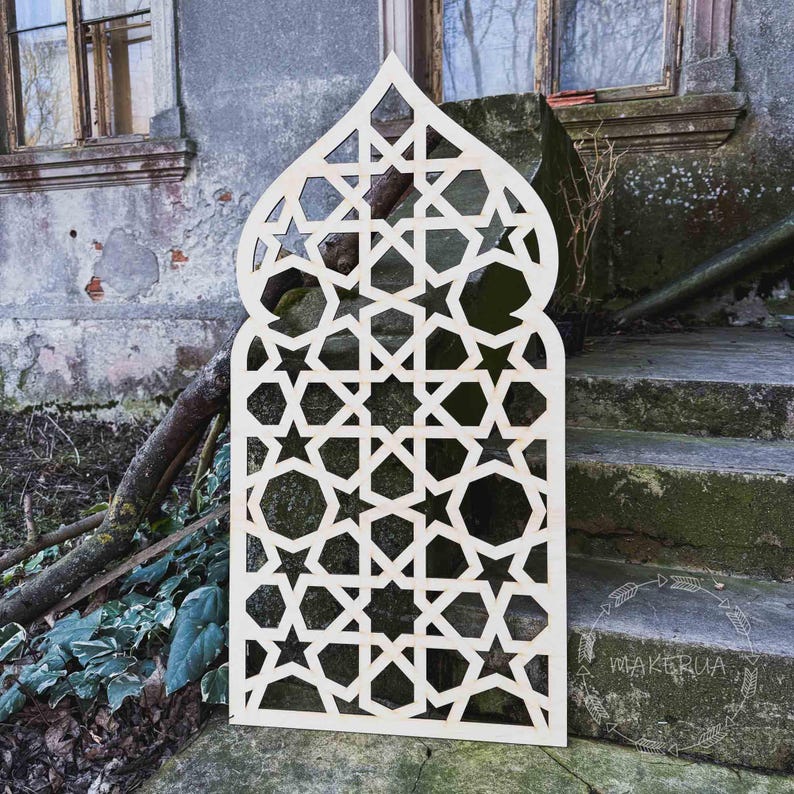 Wooden Panel Arabic Moroccan Islamic Wall Art Decorations Mehraab ...