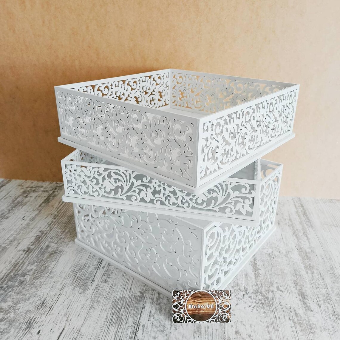 Candy Bar Stand for Dessert Table Display Riser White Cake Stand Event ...