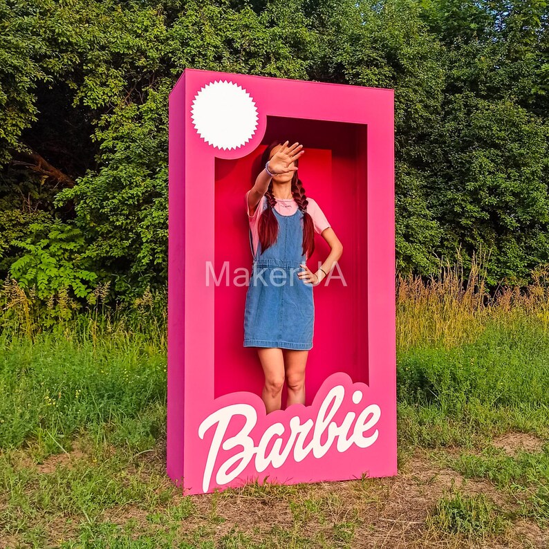 Barbie Box 6.6ft 3D Photo Booth Life Size Lifesize Prop Frame - Etsy