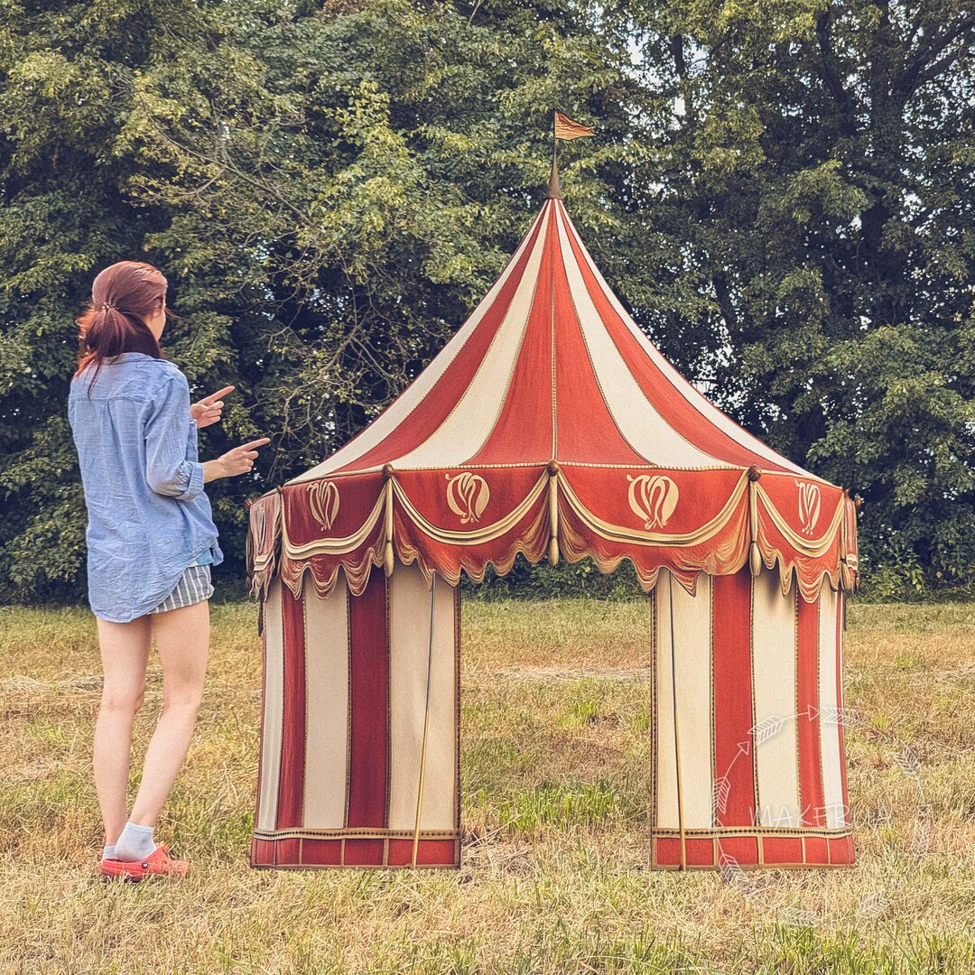 Circus Carnival Birthday Party Props Tent Carousel Cutouts Decoration ...