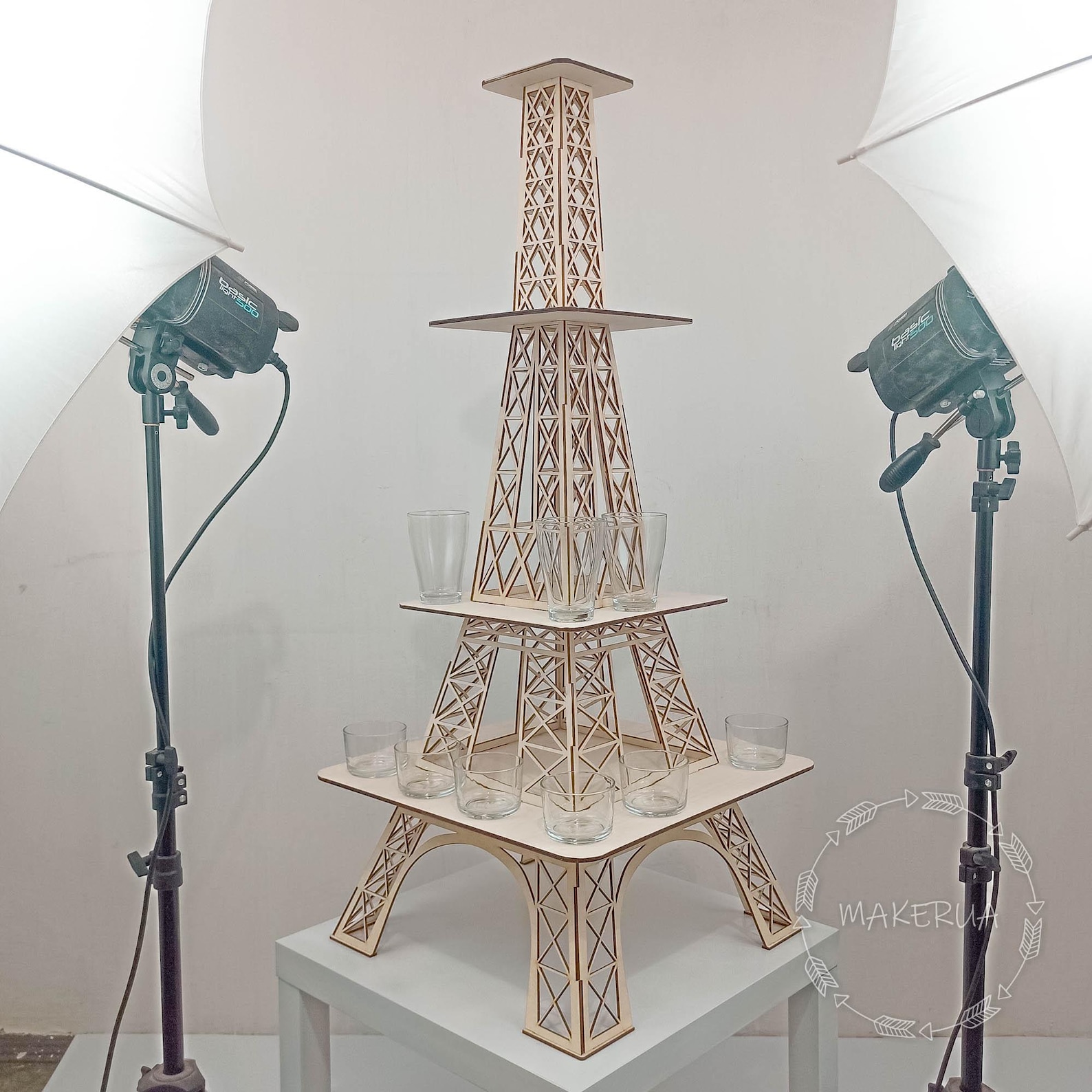 Eiffel Tower Stand Display Table Champagne Wall Buffet Market Tier ...