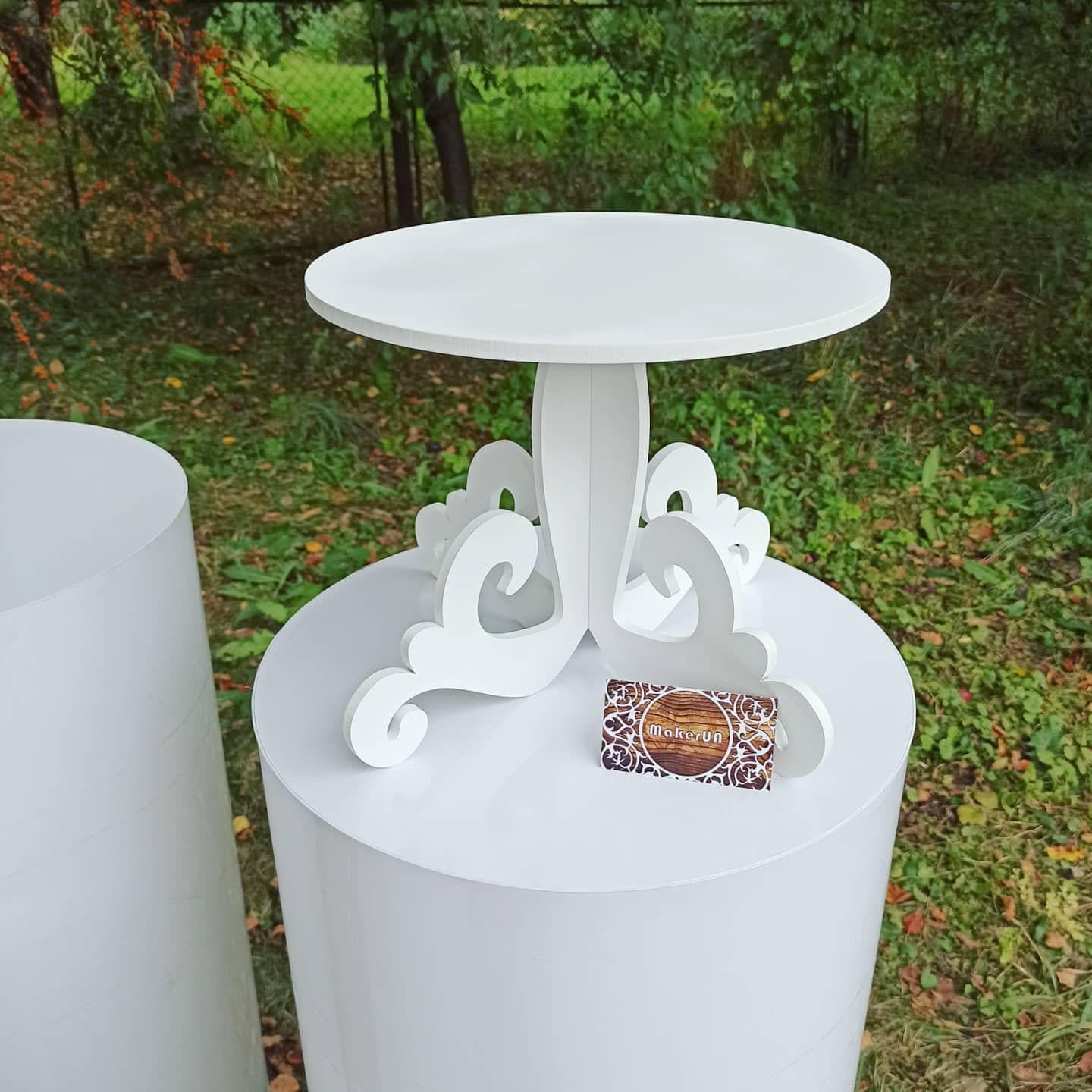 Candy Bar Stand for Dessert Table Display Riser White Cake Stand Event ...