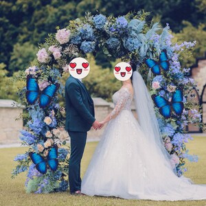 Blue Morpho Butterfly for Arch Backdrop Birthday Wedding Event Party ...