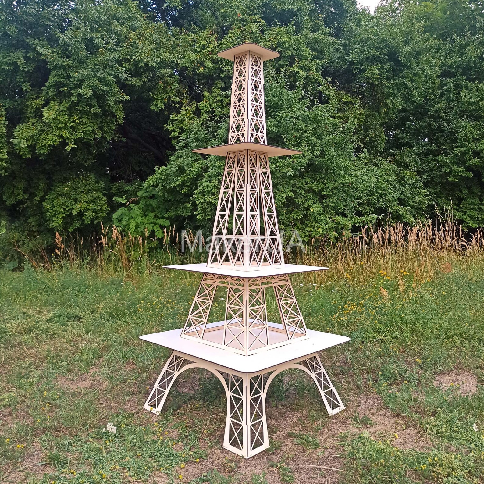 Eiffel Tower Cake Stand 6.6ft 2m Flower Sweets Macaron Cupcake Tier ...