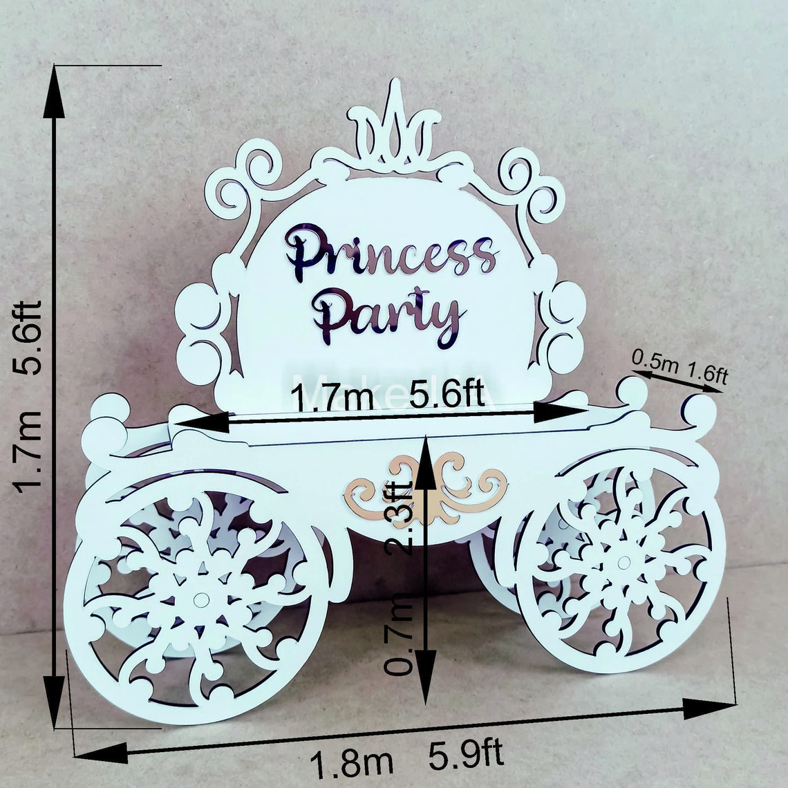 Princess Carriage Candy Cart, Sweet Cart, Cake Stand, Decoration ...