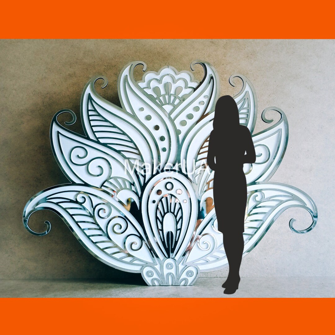 Lotus Backdrop Gold Silver White Wedding Party Event Prop Decoration ...