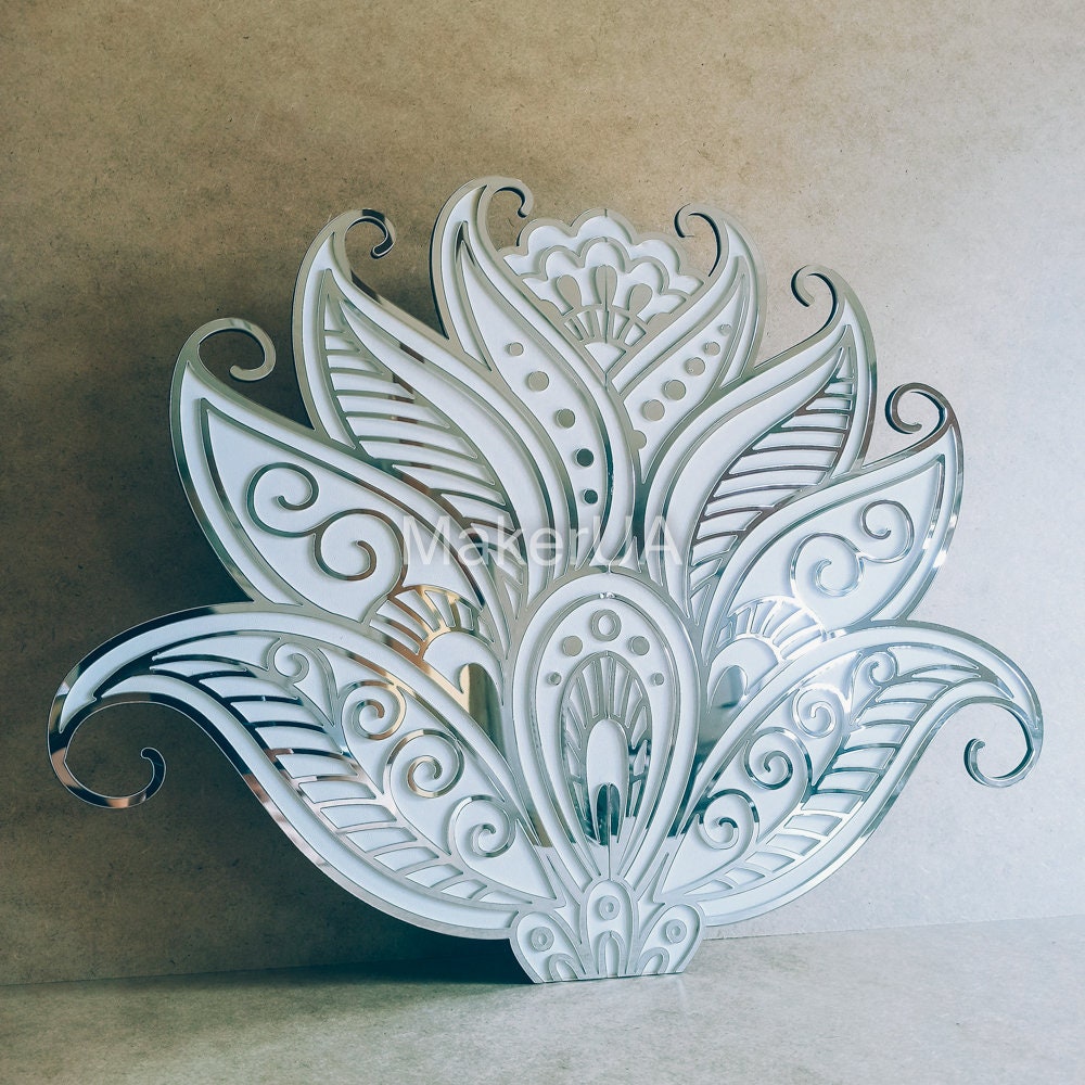 Lotus Backdrop Gold Silver White Wedding Party Event Prop - Etsy