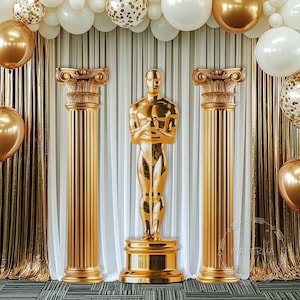 Oscar Movie Themed Party Decoration Birthday Night Idea Gold Column ...