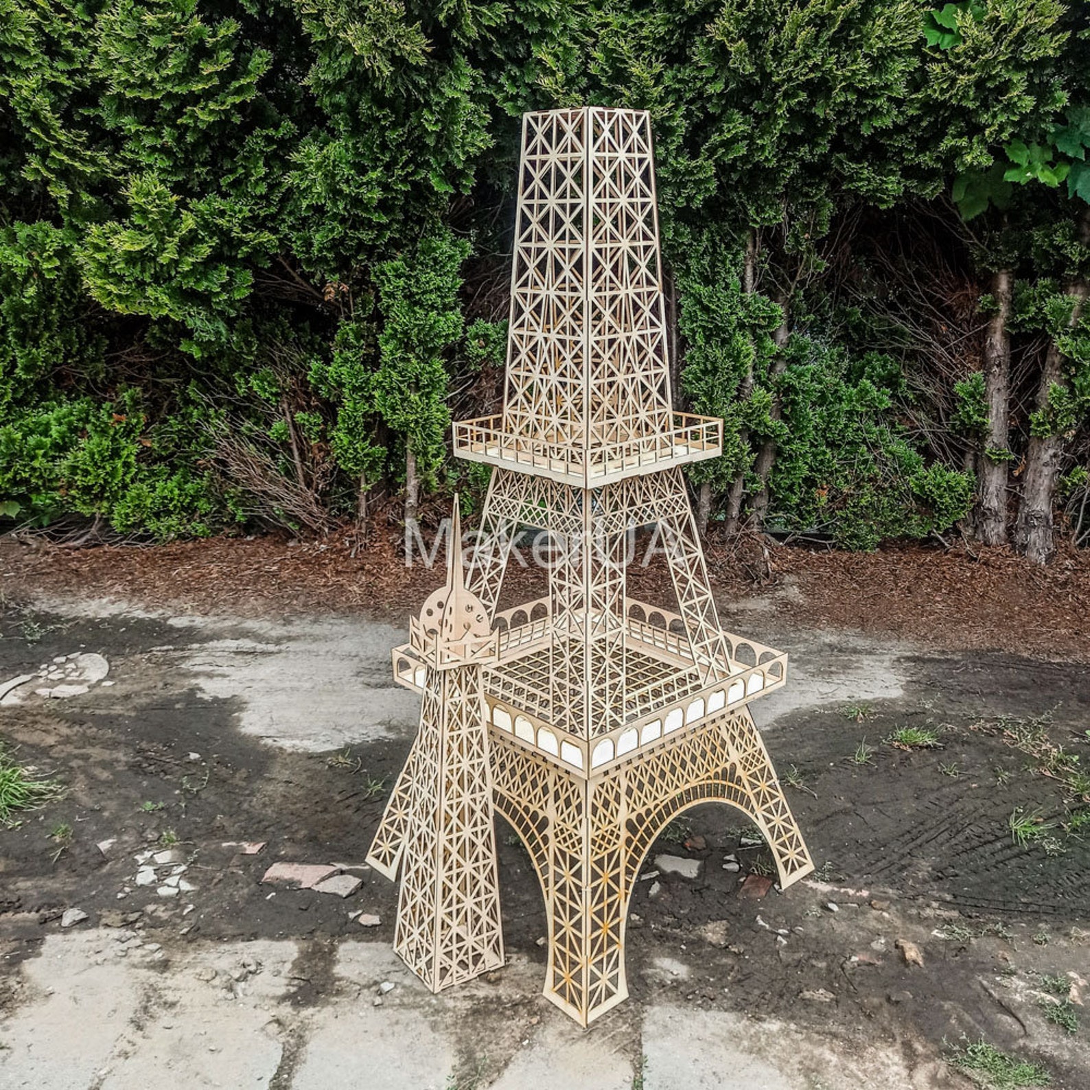 Eiffel Tower Big Large Huge Wood Wooden Sculpture Statue - Etsy