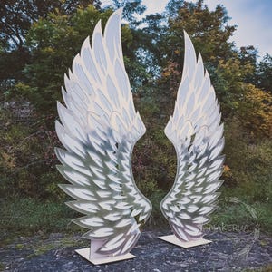 Angel Wings Mirror Backdrop Silver Gold Wedding Birthday Event Party ...