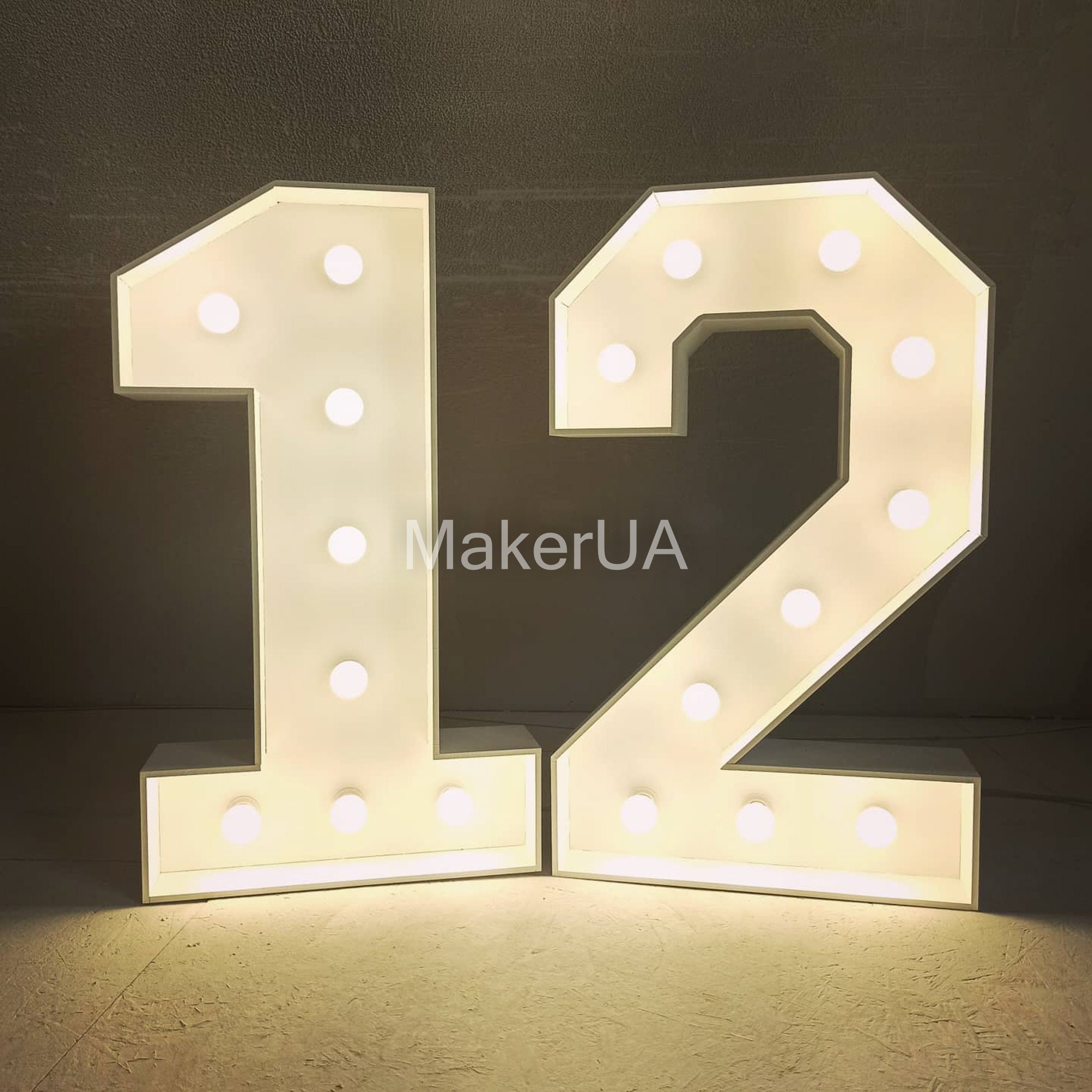 Lights Letter Number Event Party Birthday Wedding Baby Shower Sign ...