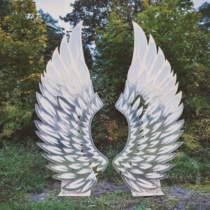 Angel Wings Mirror Backdrop Silver Gold Wedding Birthday Event Party ...