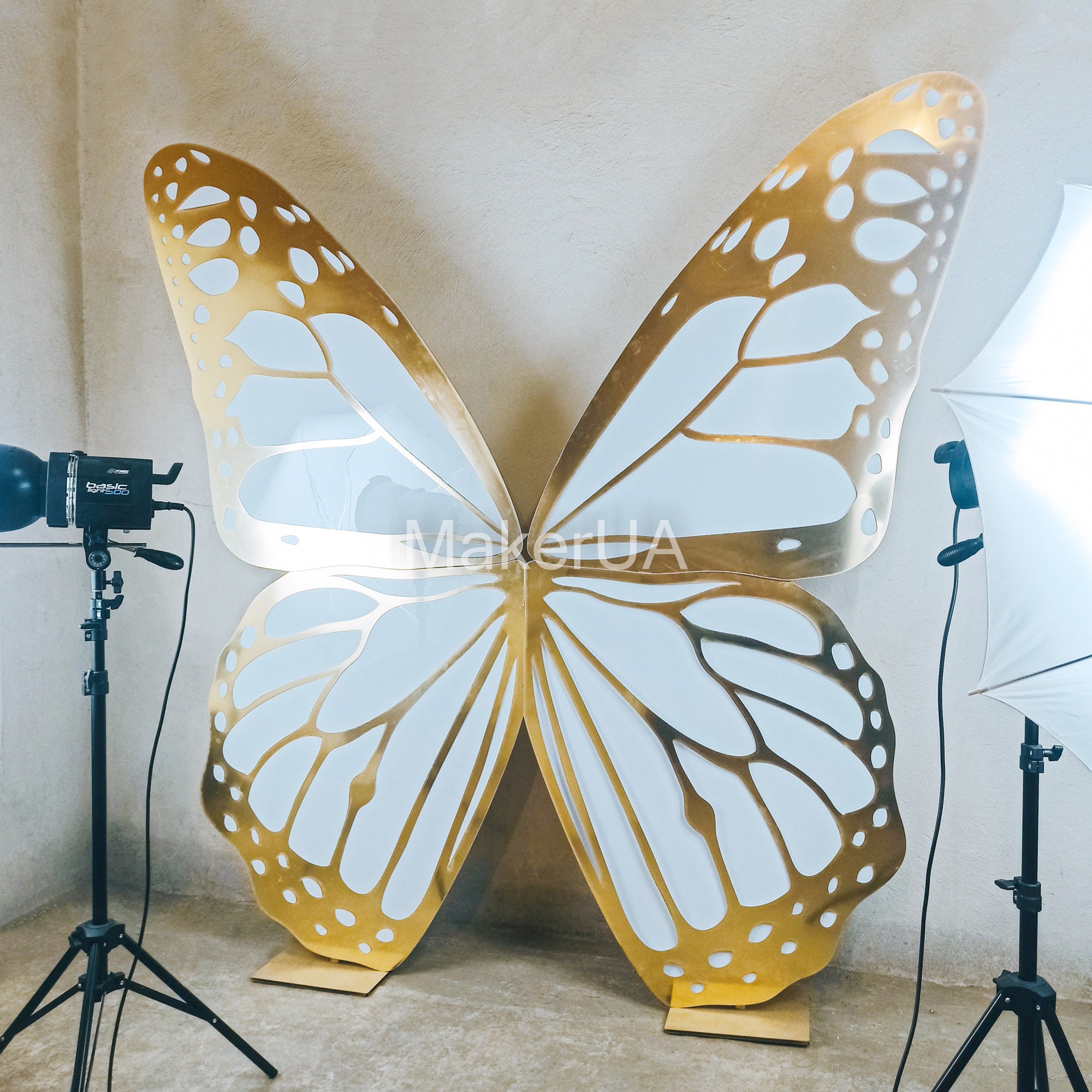 Wings Backdrop for Decorations Birthday Wedding Event Party Prop Gold ...
