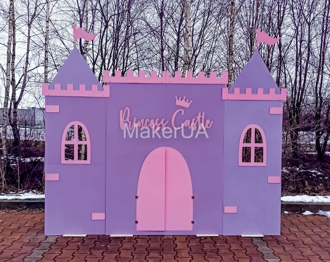 Princess Castle Backdrop 7.5 Ft for Birthday Party Baby Shower Girl Boy ...