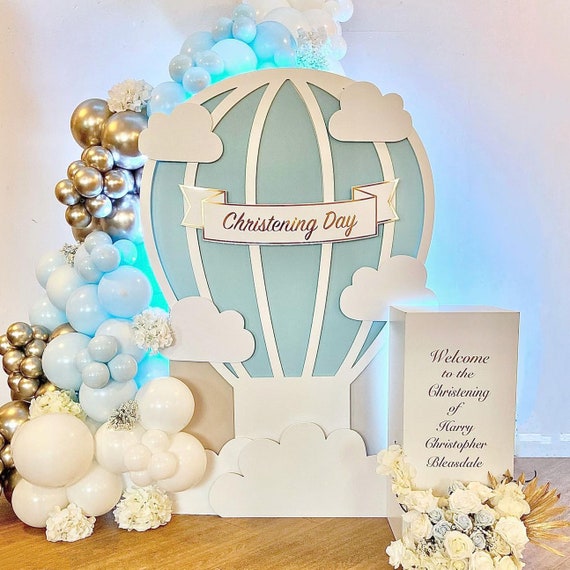 Hot air balloon baby shower store