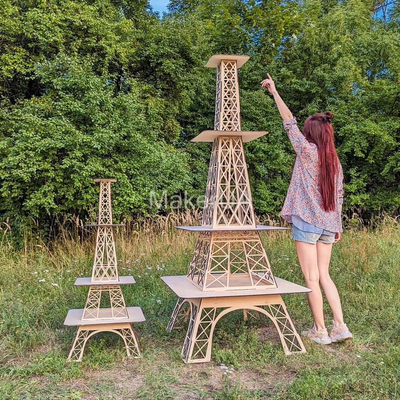 Eiffel Tower Stand Display Table Buffet Market Cake Dessert Cupcake ...