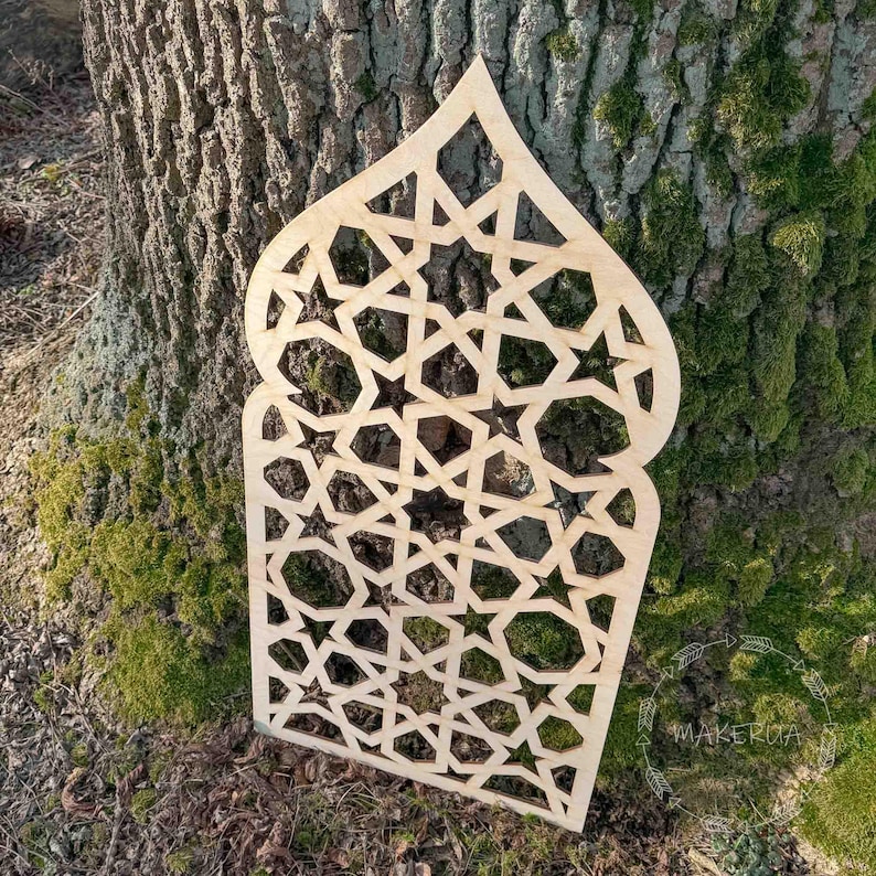 Wooden Panel Arabic Moroccan Islamic Wall Art Decorations Mehraab ...