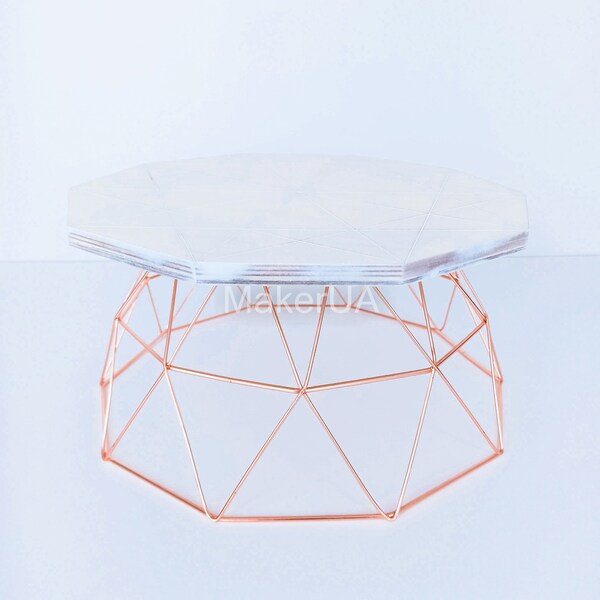 Geometric Cake Stand - Etsy