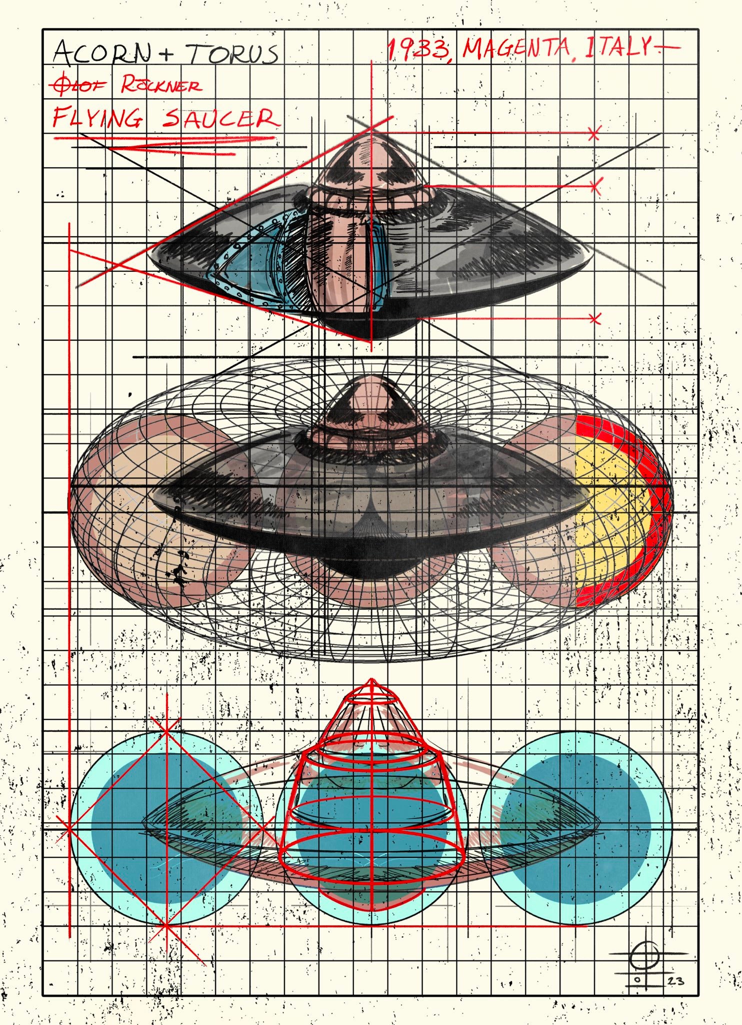 Magenta/acorn Ufo Schematics - Etsy
