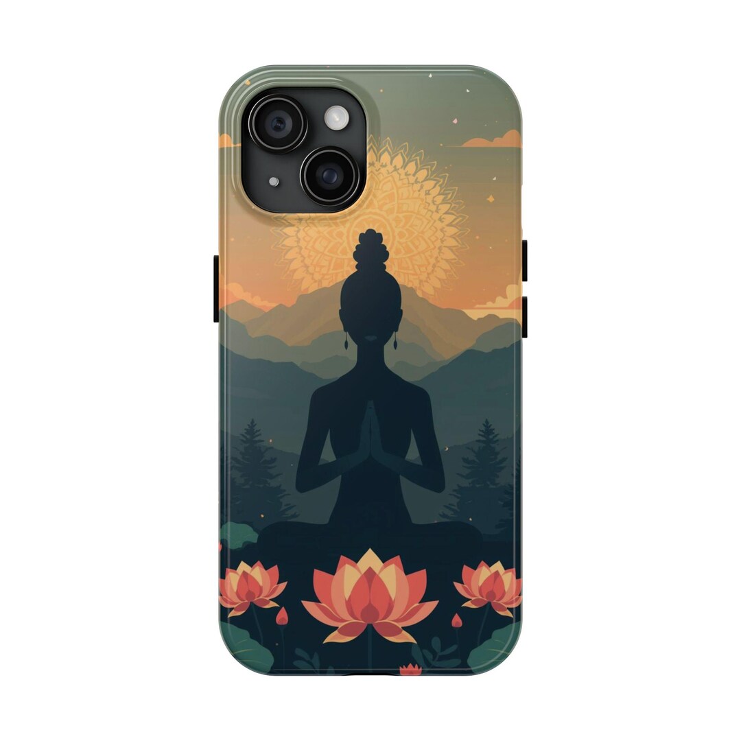 Peaceful Cute Yoga Health Wellness Phone Case 2 - Etsy